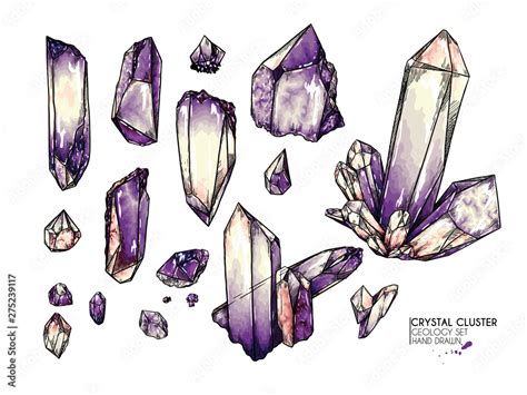 Crystal Cluster Art