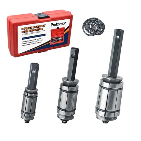 Prokomon 3 Pieces Exhaust Pipe Expander Pipe Stretcher Kit Muffler