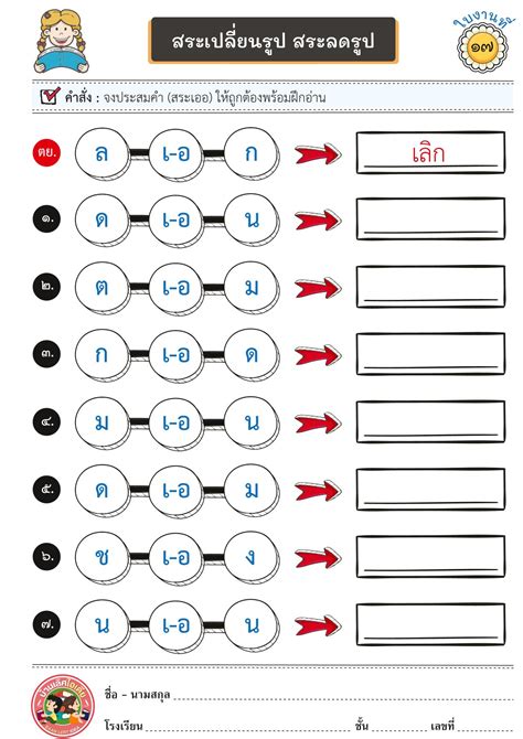 บ้านเลิศไอเดีย 👩‍🏫 ประสมคำ สระเออ 📝 Facebook