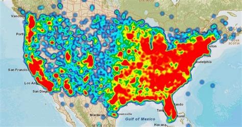 At T Coverage Map Problems Heat Map