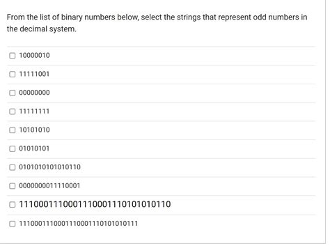 [solved] can you make the answer clear thnak you from the list of binary course hero