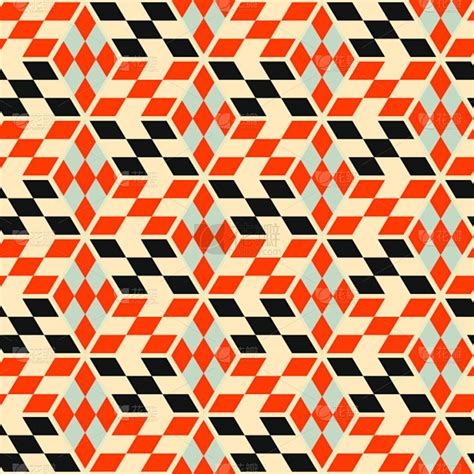 几何形状 镶嵌图案 背景聚焦 无缝纹理 纺织品 壁纸 模板 装饰物 艺术品 打包