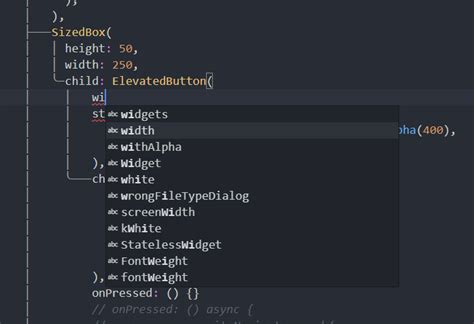 Flutter Why Does VSCode Offer Widget Properties That Don T Exist