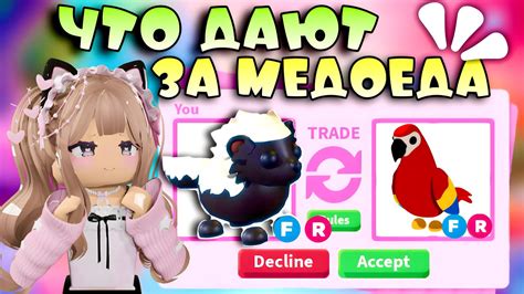ТРЕЙДЫ НА МЕДОЕДА В АДОПТ МИ РОБЛОКС ЧТО ДАЮТ ЗА Honey Badger В Adopt Me Roblox Youtube