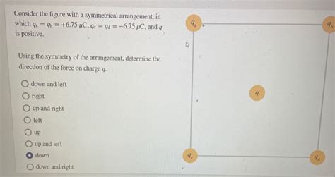 solved consider the figure with a symmetrical arrangement