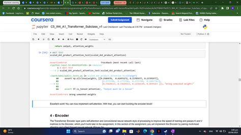Week 4 Exercise 3 Scaleddotproductattention Sequence Models Deeplearningai