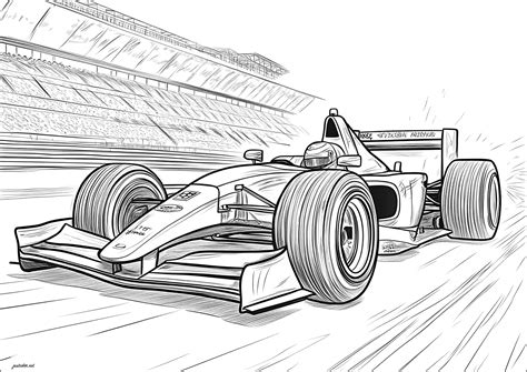 Formula 1 Car Coloring Pages