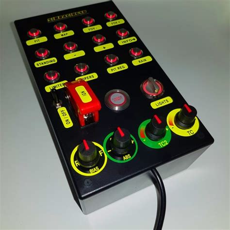 Pc Usb Button Box 28 Functions Back Lit Red Including Fluo Etsy