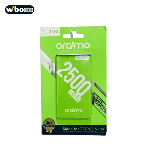 Bateria Oraimo Bl Bl Mah Wibodigital Com