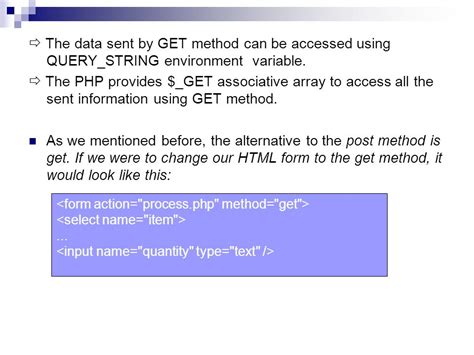 Php Forms I Using Php With Html Forms A Very Common Application Of
