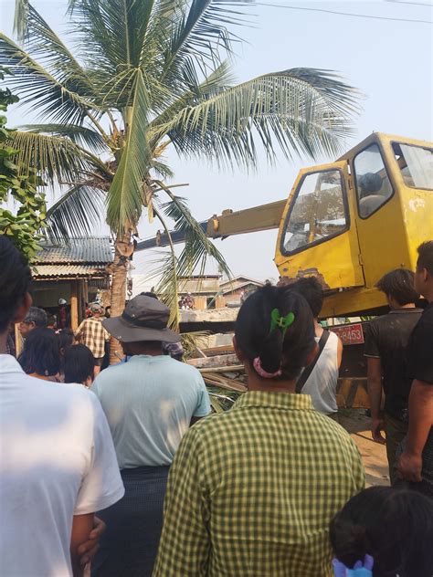 Mandalay ငလျင်ကြောင့် ကျောက်ဆည်မြို့က မူကြိုကျောင်း ပြိုကျကာ ကလေးငယ် ၅၀ ခန့် ပိတ်မိ၊ အမ