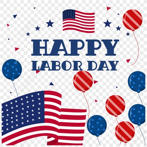 미국 국기 일러스트 풍선 노동절하얀우리노동자 Png 일러스트 무료 다운로드 Lovepik