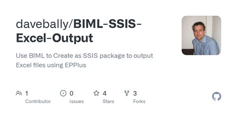 Github Daveballybiml Ssis Excel Output Use Biml To Create As Ssis Package To Output Excel