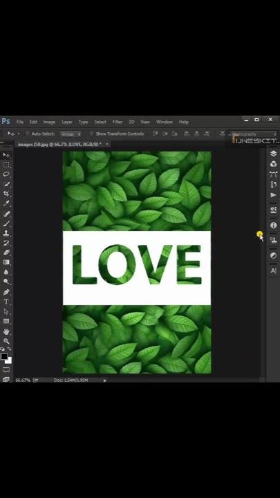How To Create Cutout Text Effect In Photoshop Tutorial Shorts Photoshop Youtube