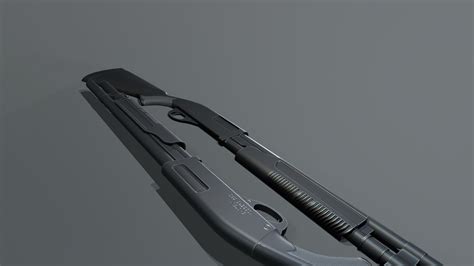 3d Shotgun Textured Model Turbosquid 2232055