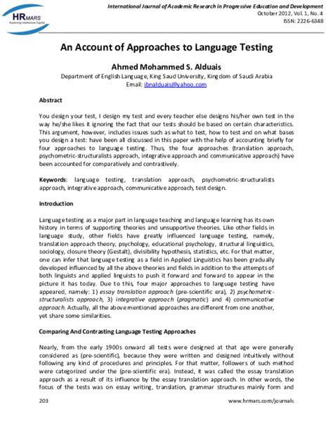 Pdf Language Testing