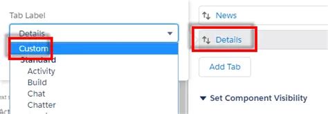 How To Rename The Feed Tab Or Create Custom Tab In Lightning Experience