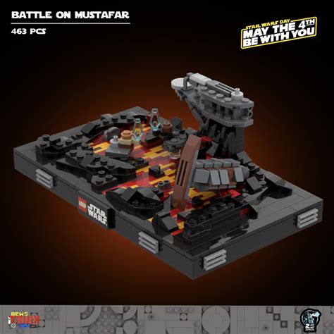 Lego Moc Battle On Mustafar By Itavix Rebrickable Build With Lego