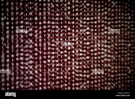 Red Binary Code Background Dangerous Virus Infection Internet Connection Computer Errors And