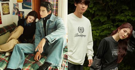 얼굴 천재들의 커플 화보 차은우와 한소희가 커플 화보 촬영한 이 브랜드 사진