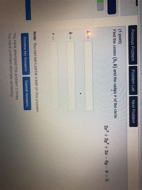 solved previous problem problem list next problem 1 point