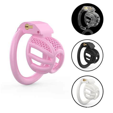 2024 New Pinkl Chastity Cage Male Cock Cage Penis Ring Slave Bondage B
