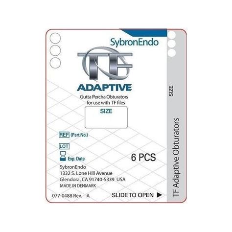 SybronEndo TF Adaptive Bulk Obturator Small Red SM Pack