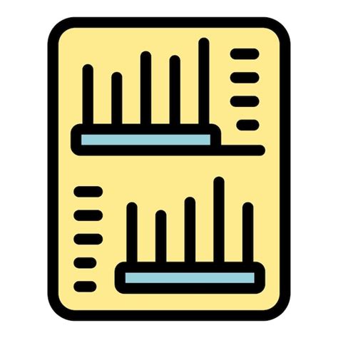 Premium Vector Business Status Chart Icon Outline Business Status