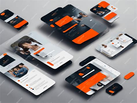 Premium Ai Image Modern User Interface Design Template Mockups Ui Ux