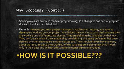 Concept Of Scoping In Programming Languages PPT