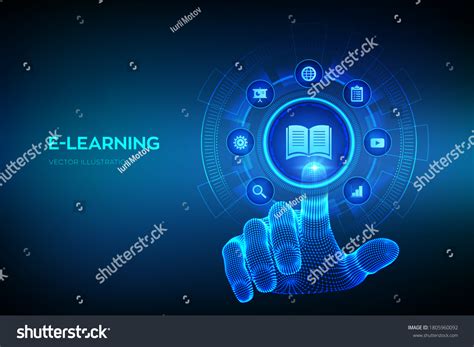 E Learning Innovative Online Education Internet Technology Stock Vector Royalty Free