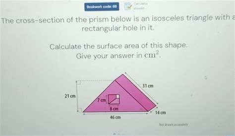 Solved Bookwork Code 68 Allowed Calculator The Cross Section Of The