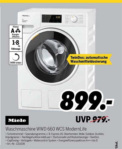 Miele Waschmaschine Wwd 660 Wcs Modernlife Angebot bei MEDIMAX ...