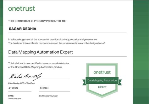 Sagar Dedhia On Linkedin Datamapping Automation Onetrust