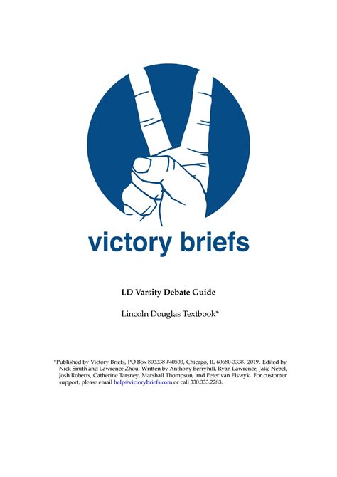 Ld Varsity Debate Guide