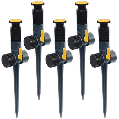 Melnor Multi Adjustable Spike Sprinkler 5 Pack 15335 Blk The Home Depot