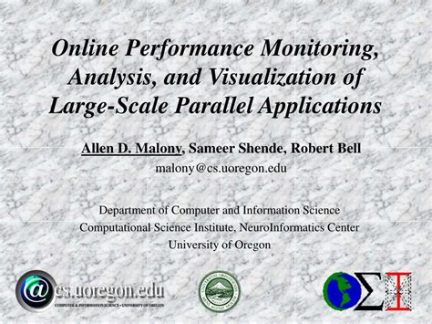 Ppt Online Performance Monitoring Analysis And Visualization Of