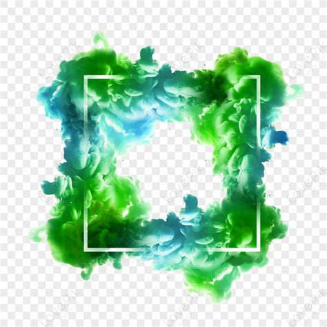 폭발 연기 효과 추상 테두리 일러스트푸른스모그 Png 일러스트 무료 다운로드 Lovepik