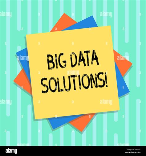 Word Writing Text Big Data Solutions Business Concept For Mean Massive