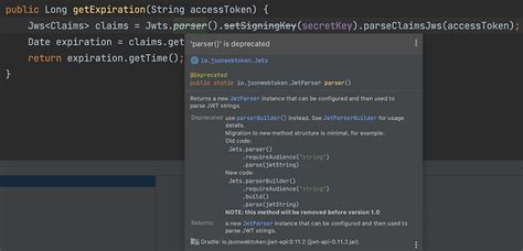Parser Is Deprecated 해결방법