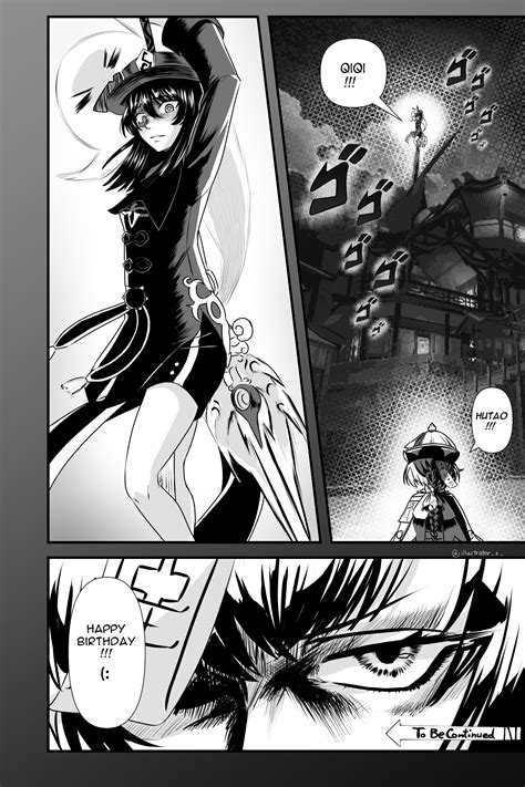 I Tried To Make A Different Art For Hu Tao S Birthday Here Is My Simple Hu Tao Manga Page Art