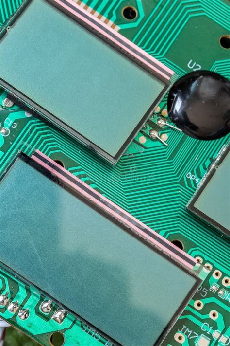 Miniature LCD Panels On The Motherboard Stock Photo Image Of Panels Display 113892152