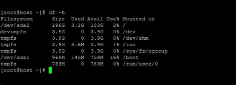 como revisar el espacio en el disco en linux extassis network tutoriales