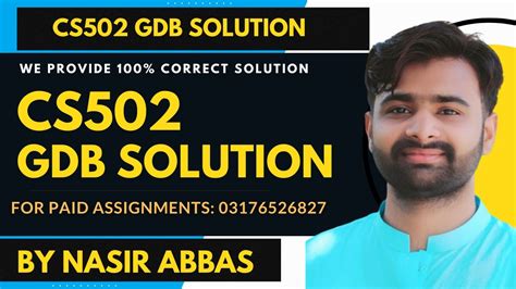 Cs502 Gdb By Vubwn Cs502 100 Correct Gdb Solution By Nasir Abbas