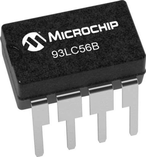 93LC56B P Microchip Microchip 93LC56B P 2kbit EEPROM Memory Chip 200ns 8 Pin DIP Serial
