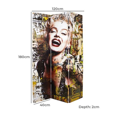 Panel Marilyn Elvis Canvas Room Divider Temple Webster