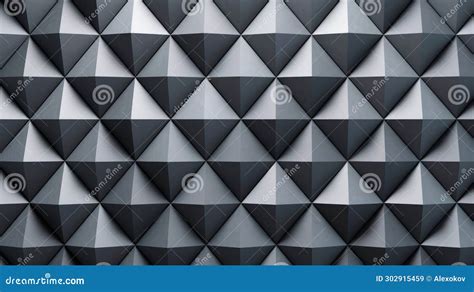 Futuristic Concrete Wall With Triangular Tiles Ai Generated Stock Illustration Illustration Of