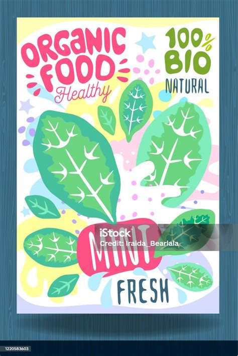 추상 스플래시 식품 라벨 템플릿입니다 다채로운 브러시 스트로크 야채 과일 향신료 패키지 디자인 민트 허브 차 유기농 신선함 감자 칩에 대한 스톡 벡터 아트 및 기타 이미지