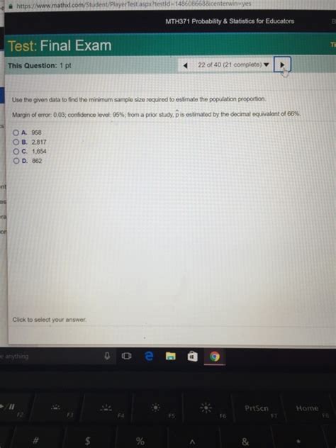 solved use the given data to find the minimum sample size