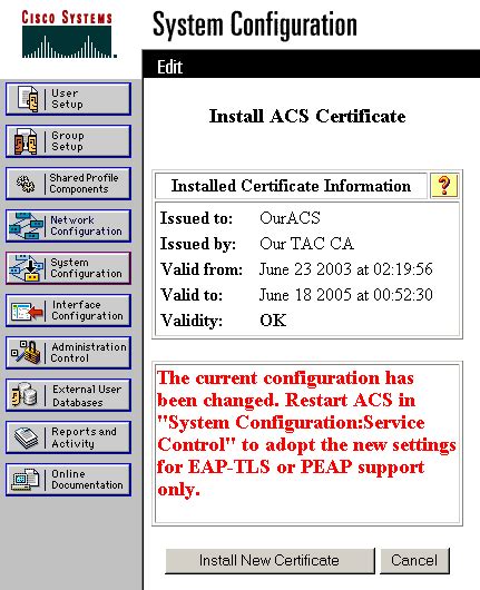 Secure ACS For Windows V With EAP TLS Machine Authentication Cisco